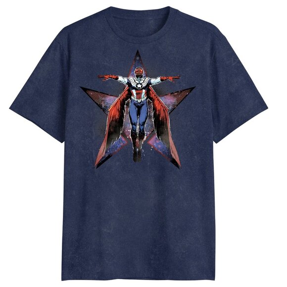 Marvel | Shirts | New Marvel Sam Wilson As Captain America Graphic Tee ...
